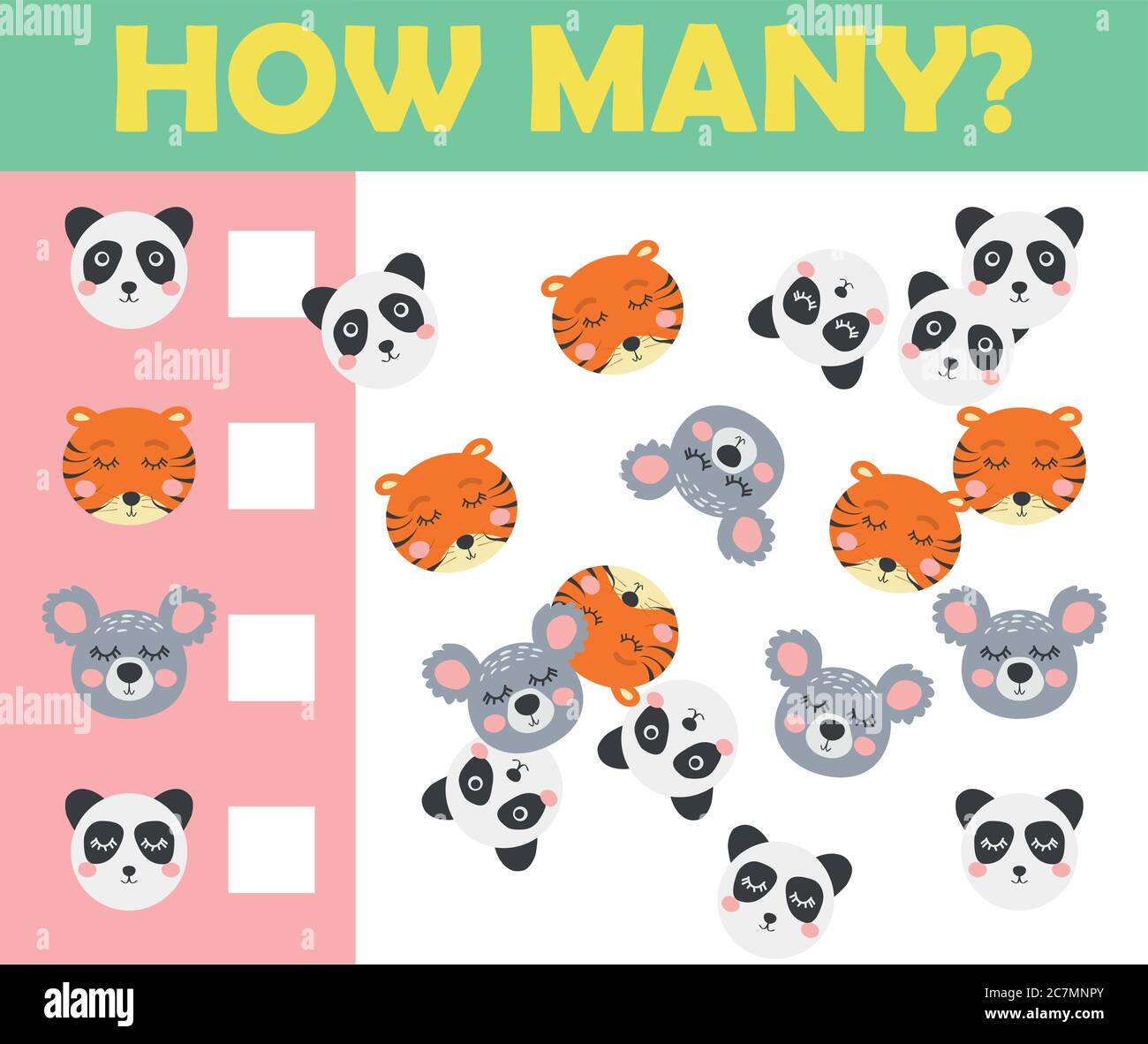 Counting. Game for Preschool Children. Educational a mathematical game ...