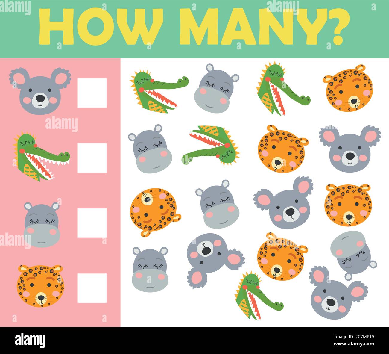 Counting. Game for Preschool Children. Educational a mathematical game ...