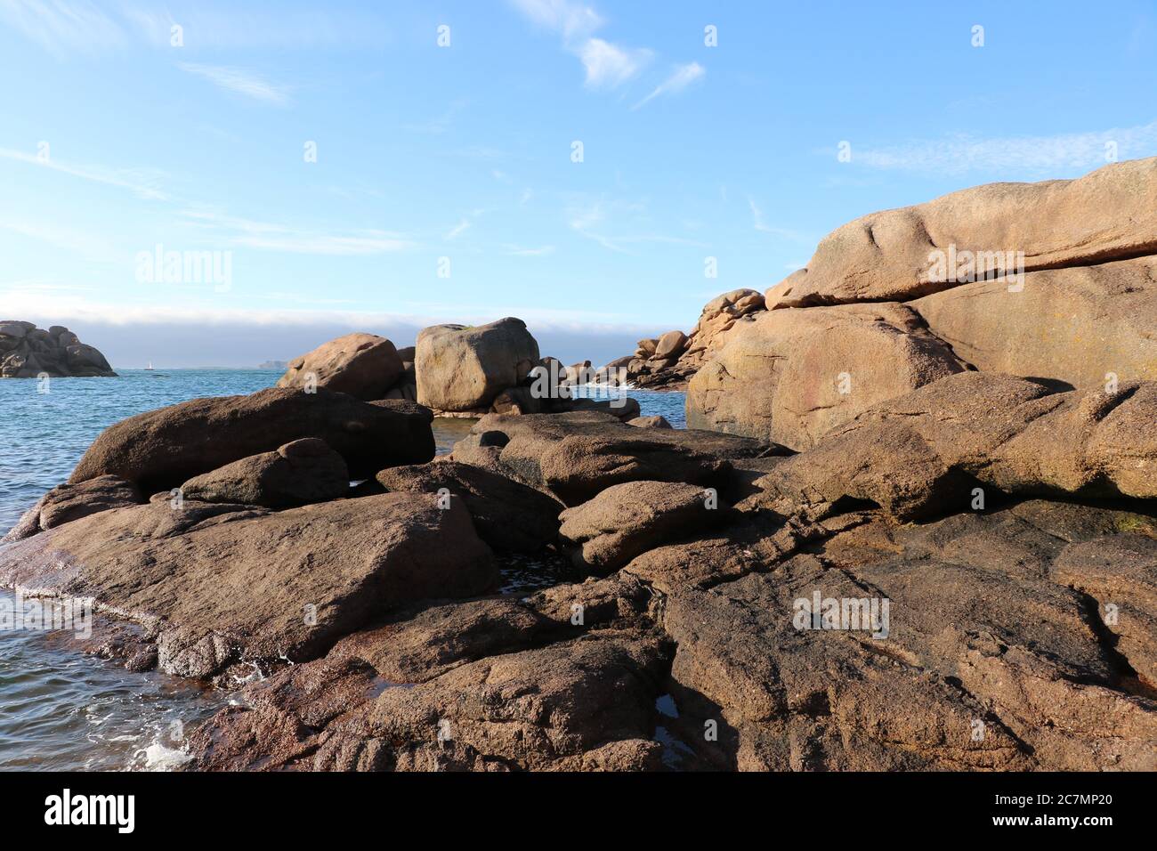 The Côte de granit rose or Pink Granite Coast, France Stock Photo - Alamy