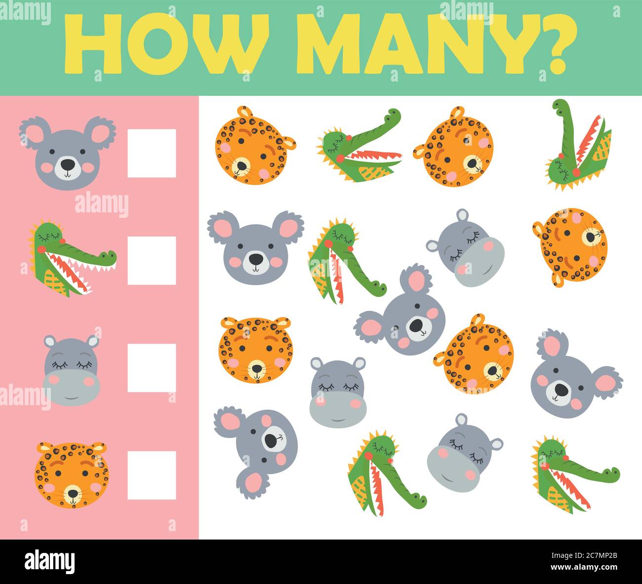 Counting. Game for Preschool Children. Educational a mathematical game ...