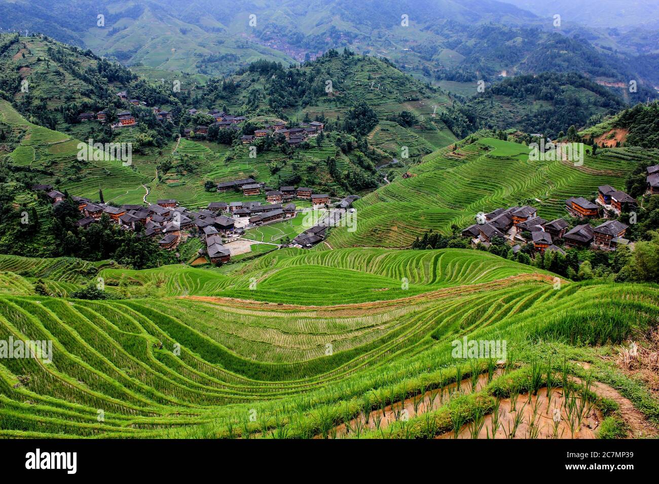Longji rice terraces dazhai village hi-res stock photography and images - Alamy