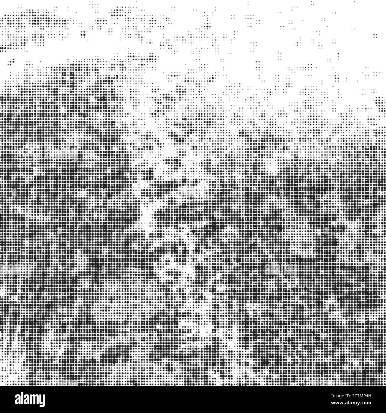 Distressed overlay grunge halftone background. Halftone dots vector ...