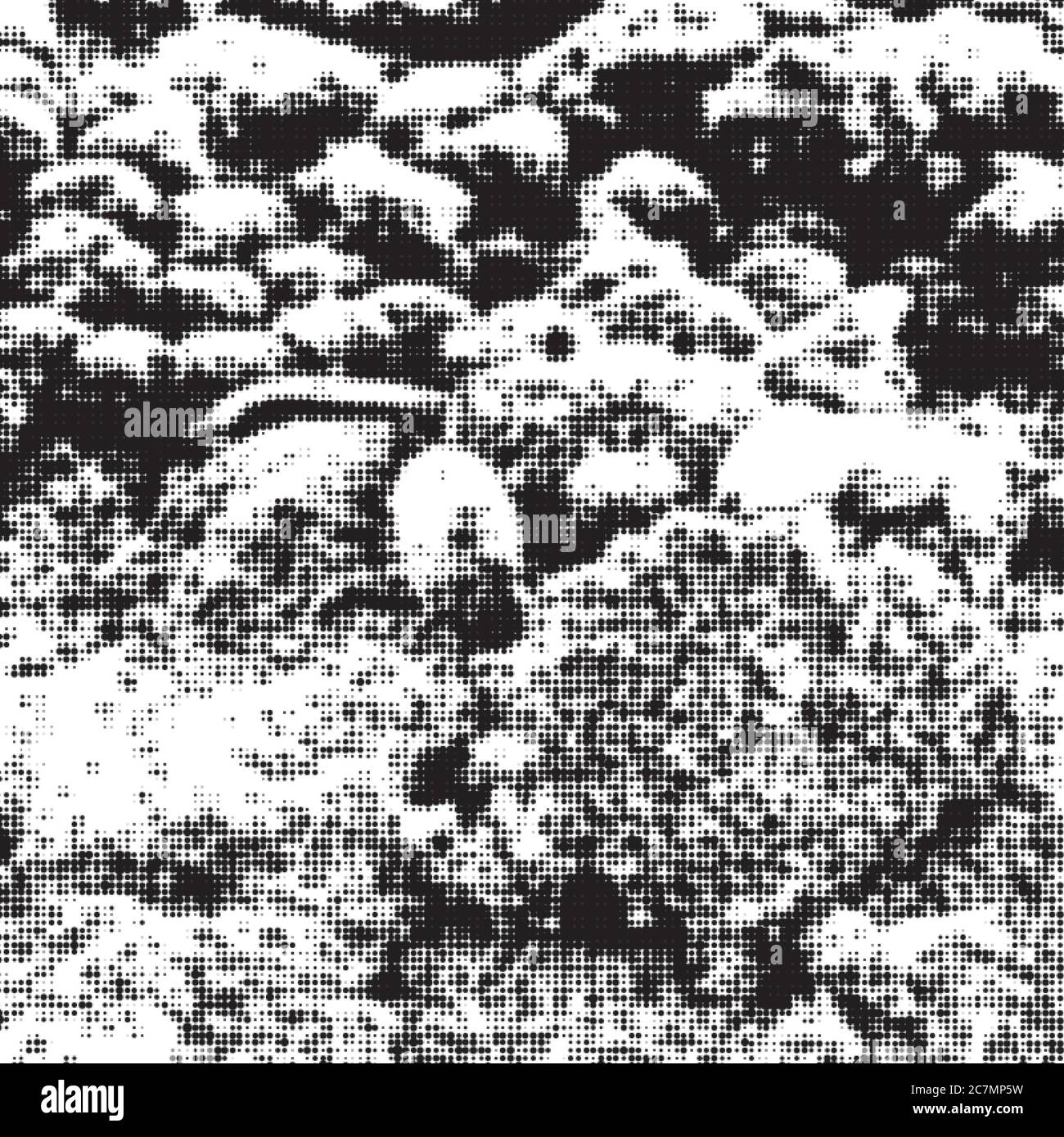 Distressed overlay grunge halftone background. Halftone dots vector ...