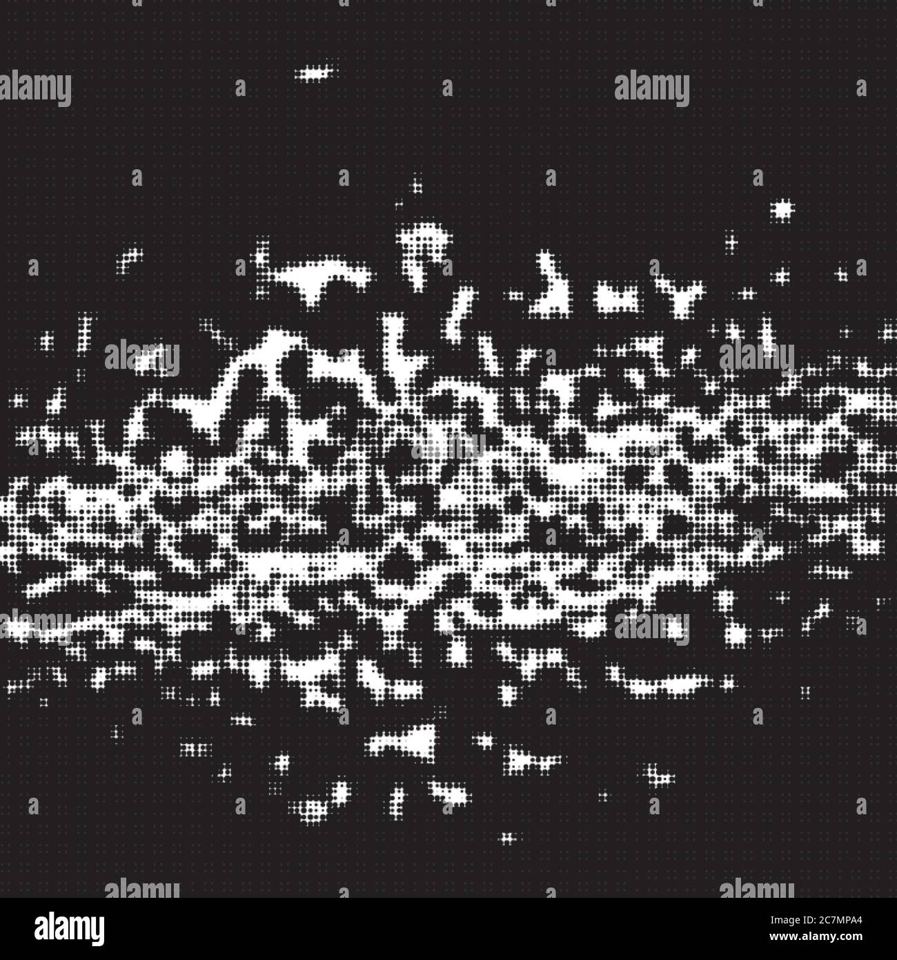 Distressed overlay grunge halftone background. Halftone dots vector ...