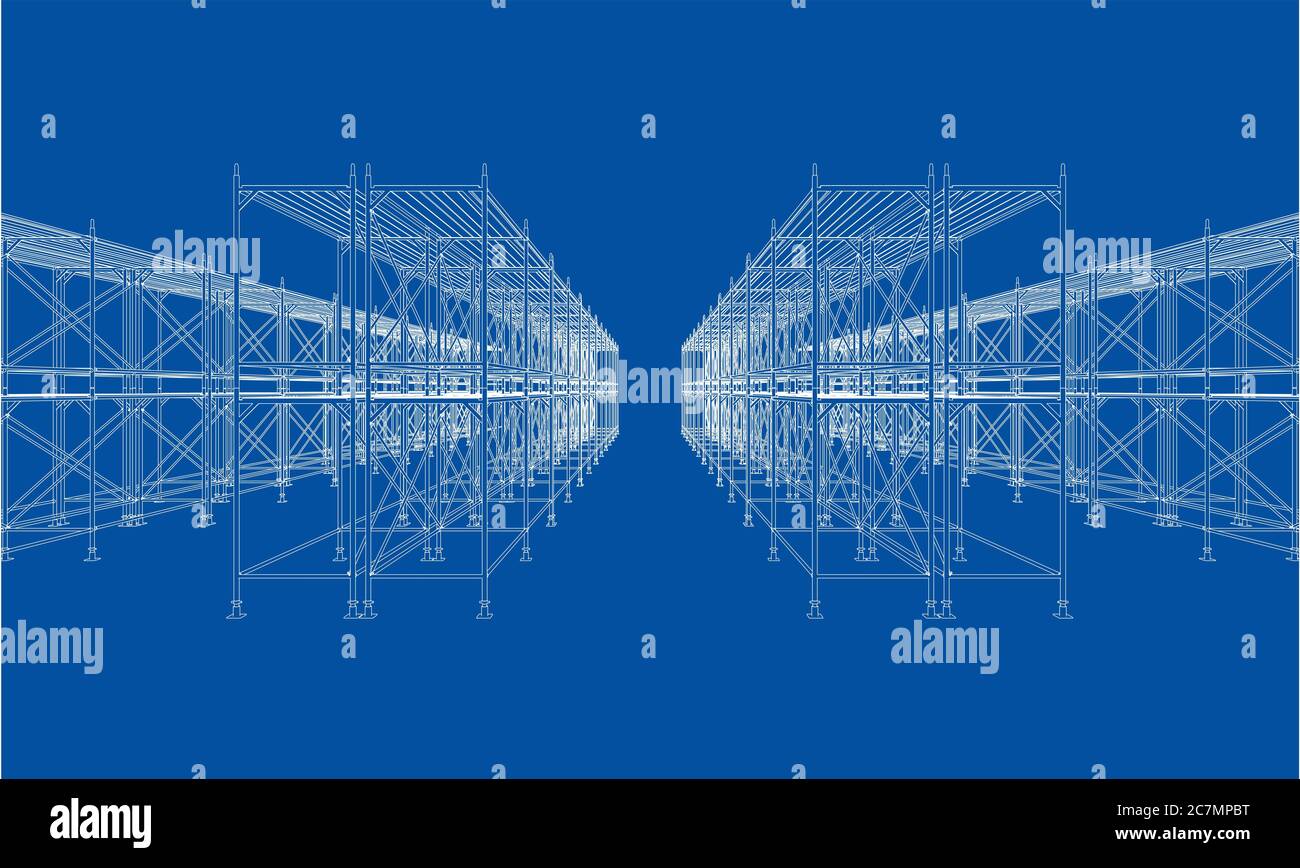 Drawing or sketch of a large shelves Stock Photo - Alamy