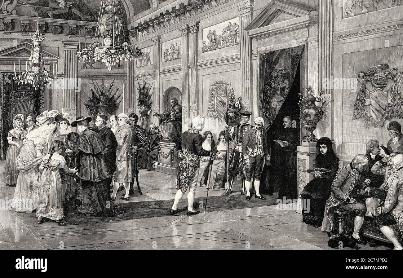 Anteroom of the cardinal secretary of state of his holiness Pope Leo ...