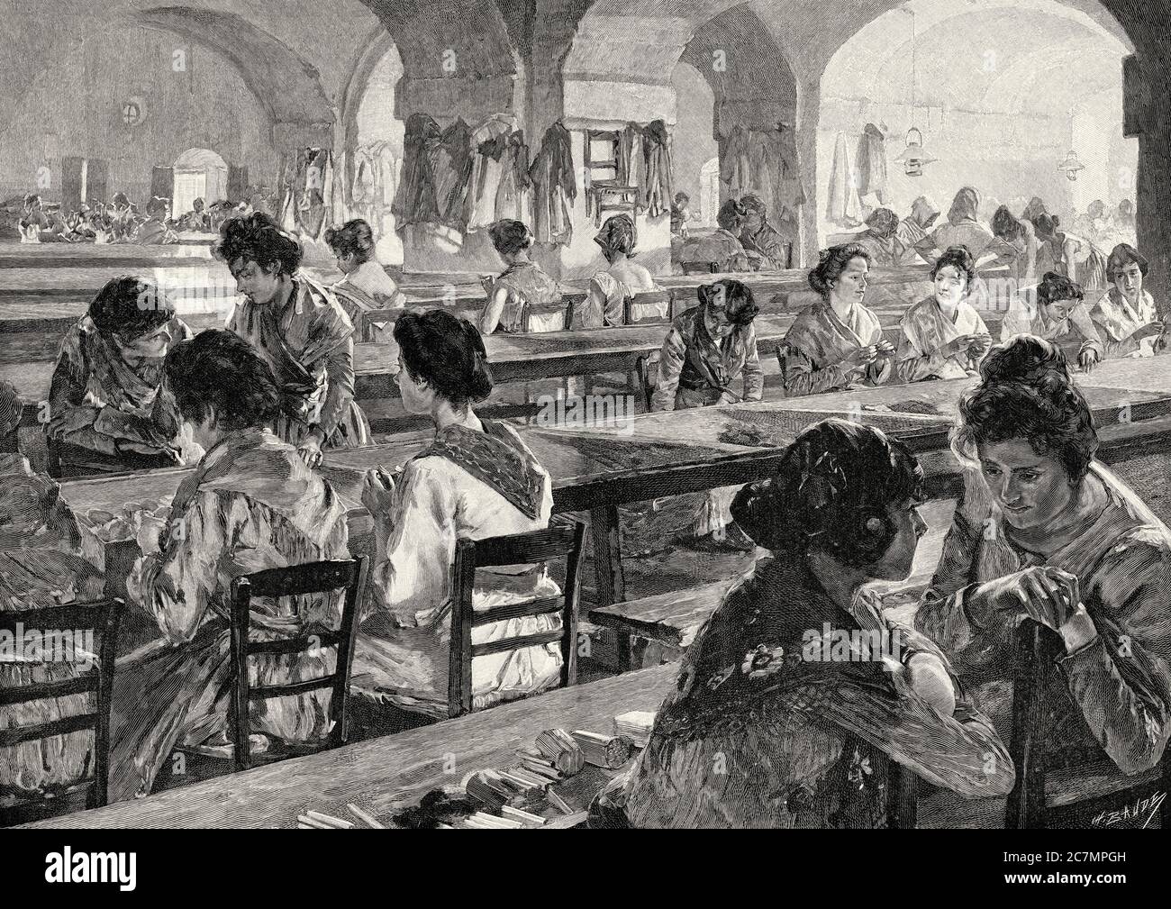 Factory interior 19th century hi-res stock photography and images - Alamy