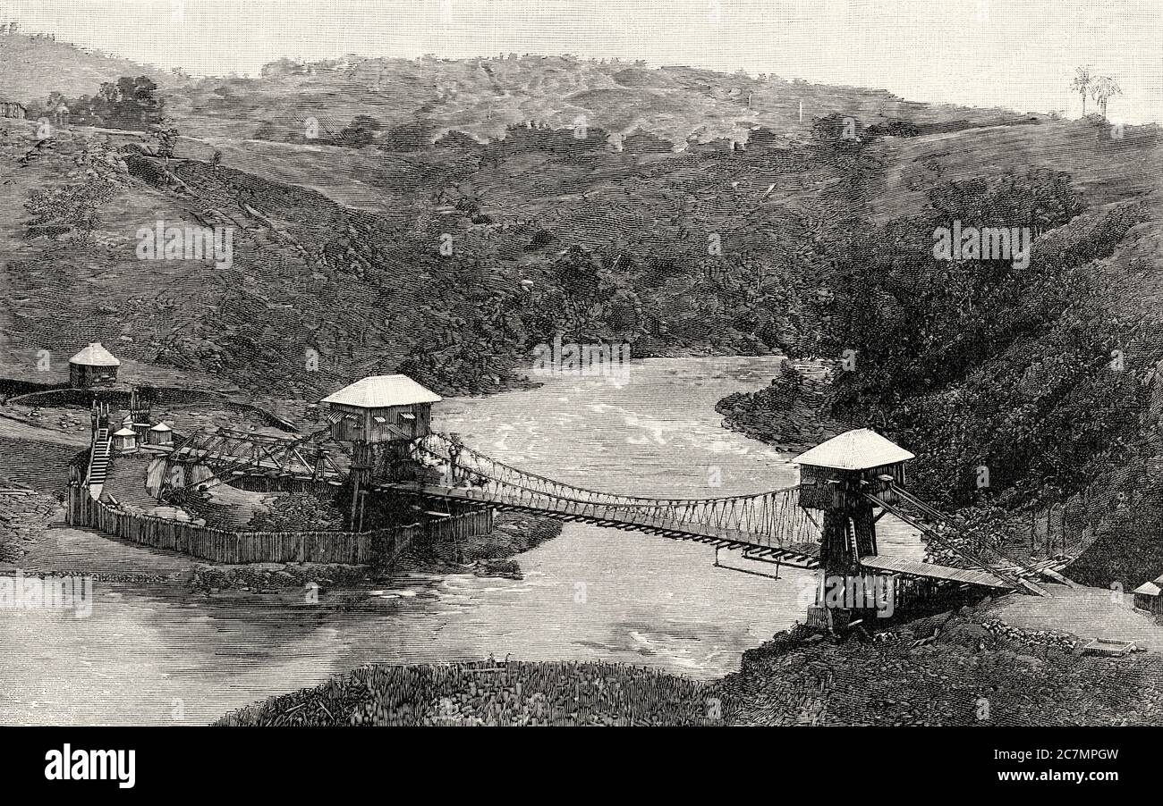 The Spanish Army in the Philippines 1896-1898. Suspension bridge over ...