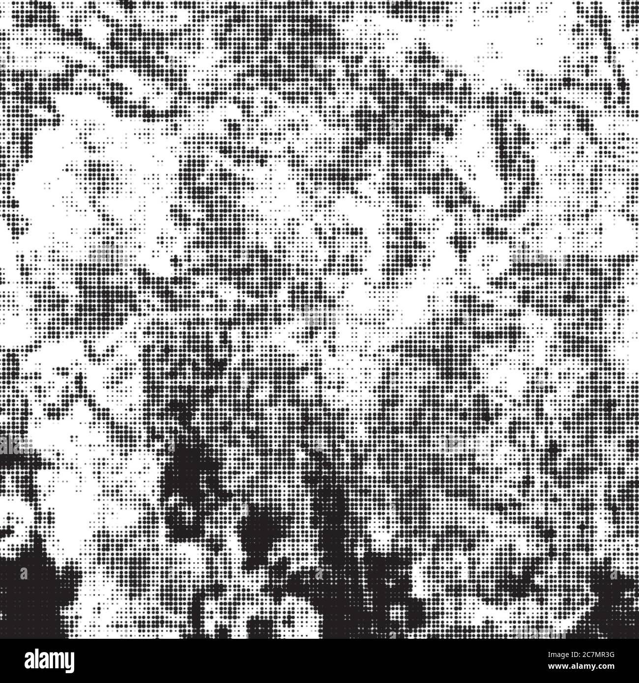 Distressed overlay grunge halftone background. Halftone dots vector ...