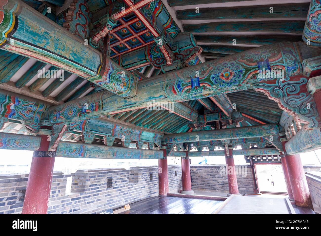 Hwaseomun, west gate, Hwaseong Fortress, Suwon, Gyeonggi Province ...