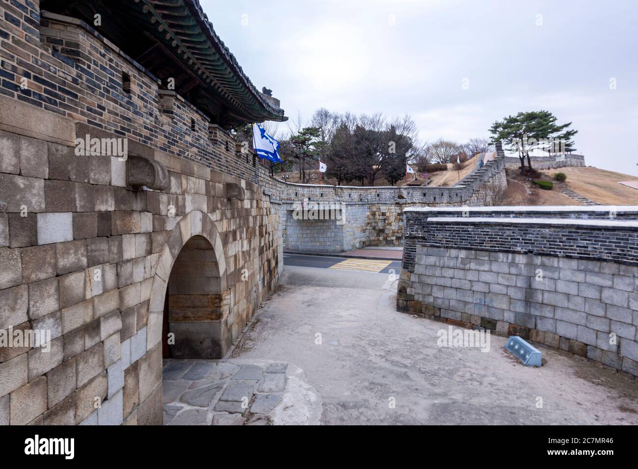 Hwaseomun, west gate, Hwaseong Fortress, Suwon, Gyeonggi Province ...