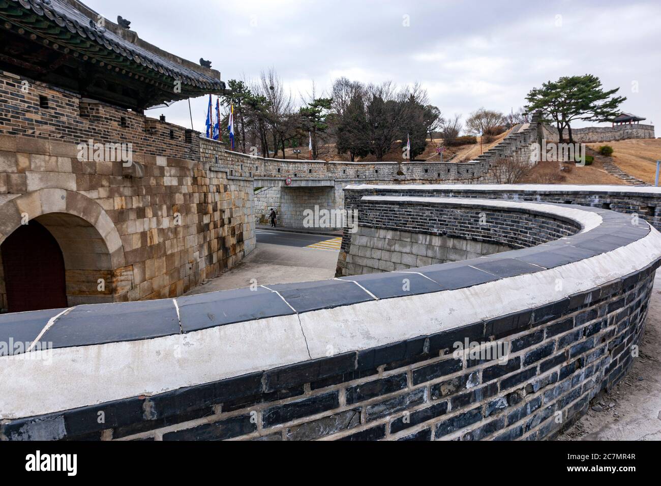 Hwaseomun, west gate, Hwaseong Fortress, Suwon, Gyeonggi Province ...