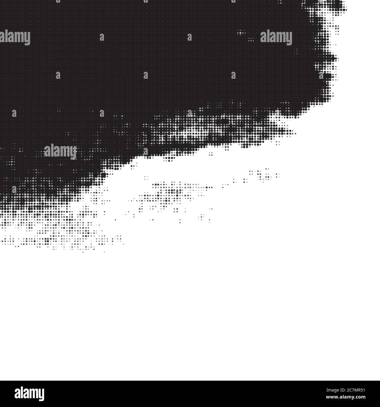 Distressed overlay grunge halftone background. Halftone dots vector ...