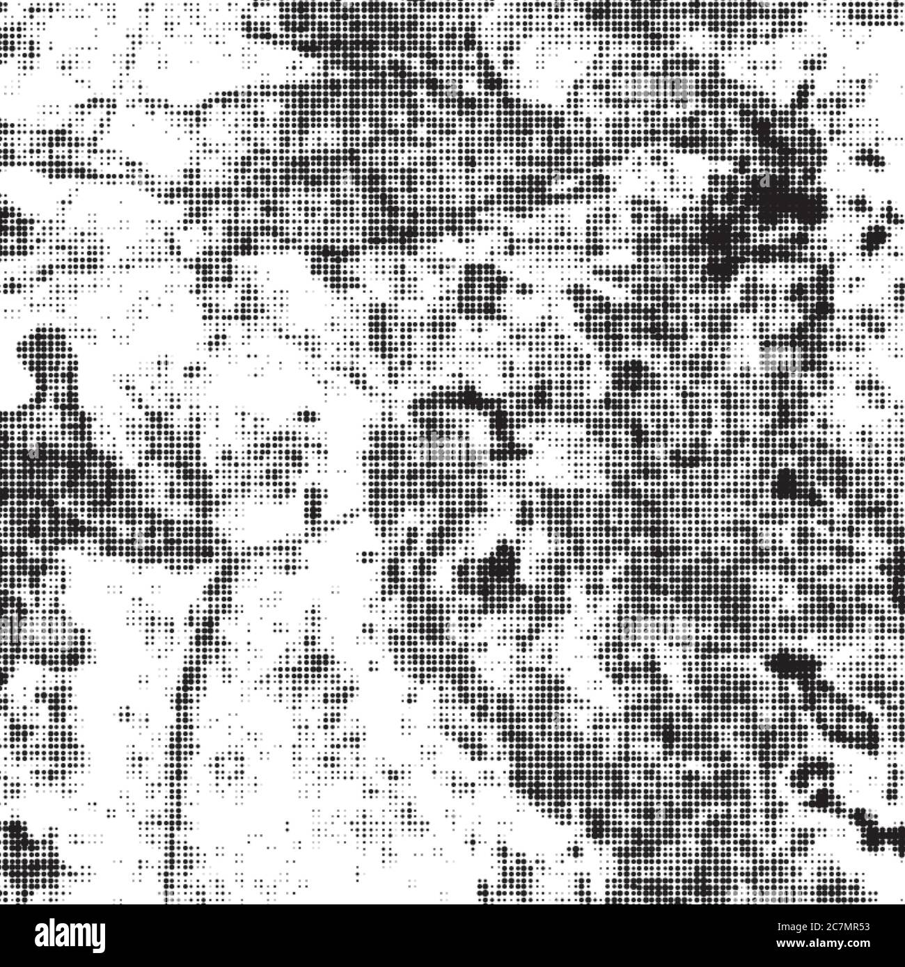 Distressed overlay grunge halftone background. Halftone dots vector ...