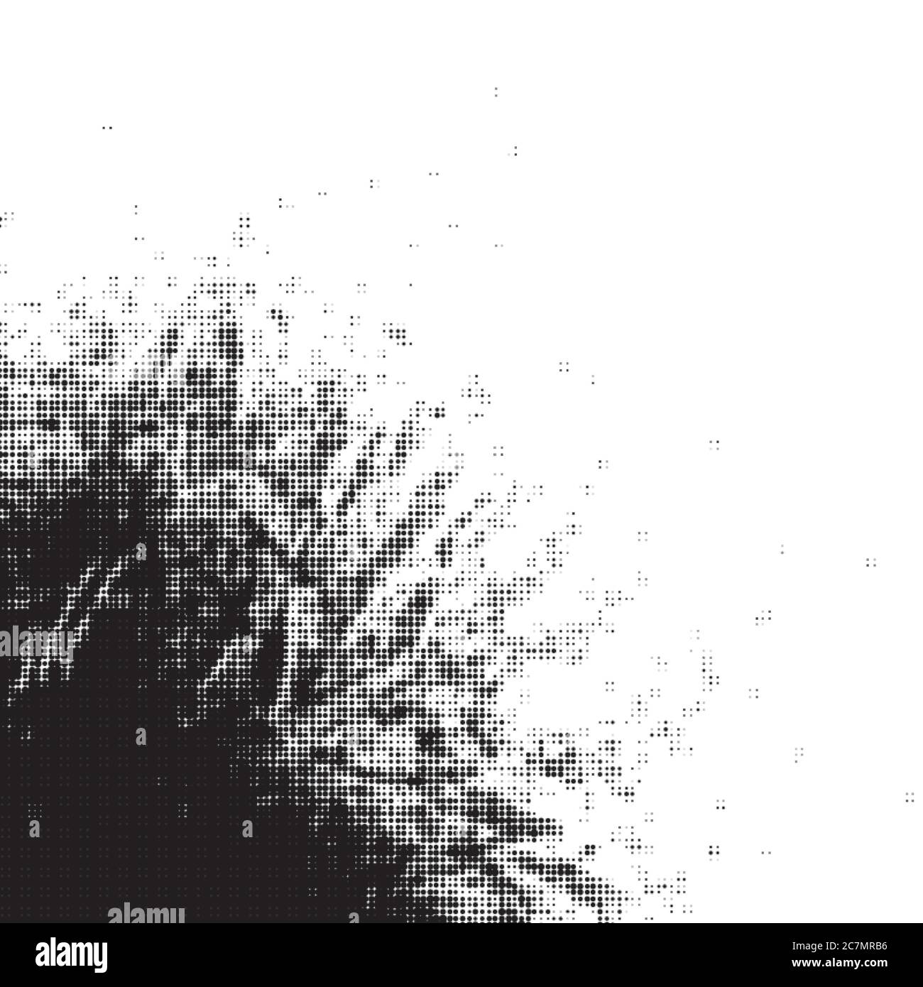 Distressed overlay grunge halftone background. Halftone dots vector ...