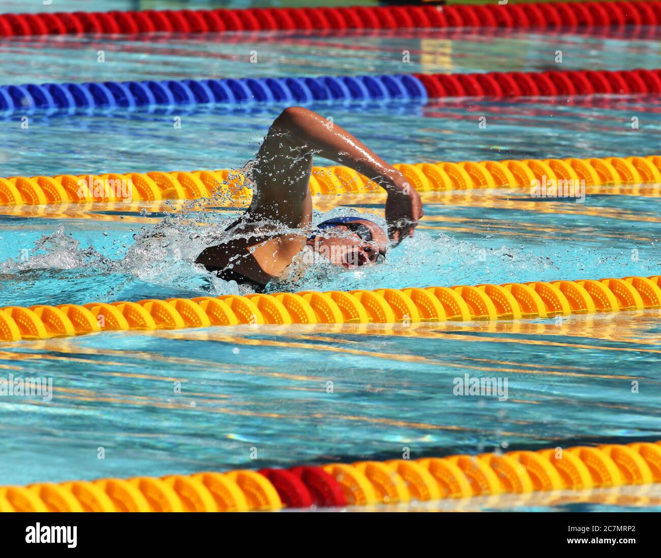 Sarah Sjöström during the Swedish Championships week in Halmstad ...