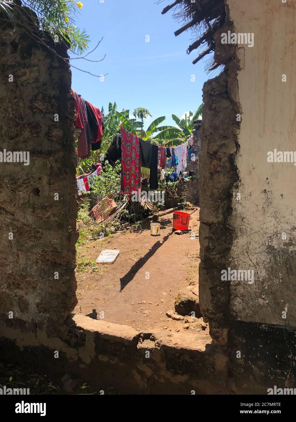 The village of Wasini island, Kenya Stock Photo - Alamy