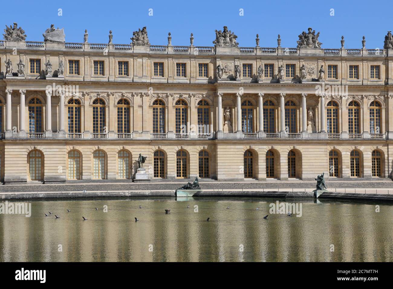 West facade of the Palace of Versailles Stock Photo - Alamy