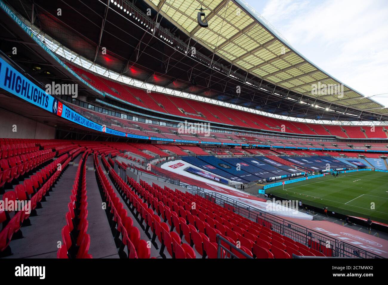 An empty wembley stadium in london hi-res stock photography and images ...