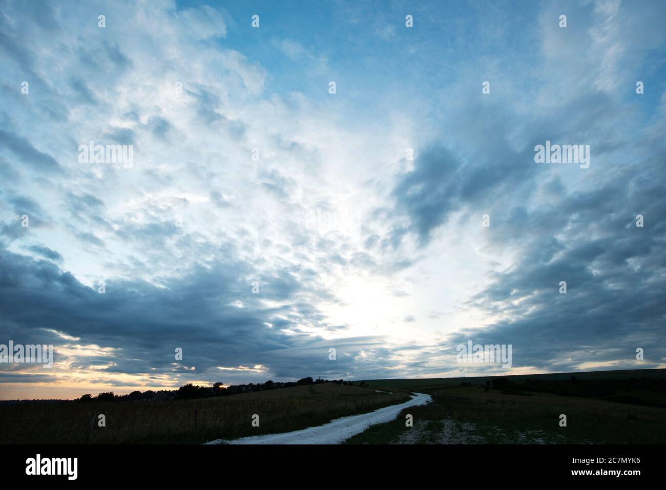 Beautiful landscape image of agricultural English countryside during ...