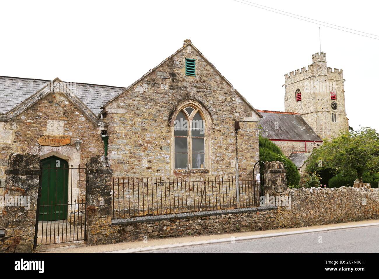 Village Hall and St Michael's church, Church Street, Axmouth, Devon ...