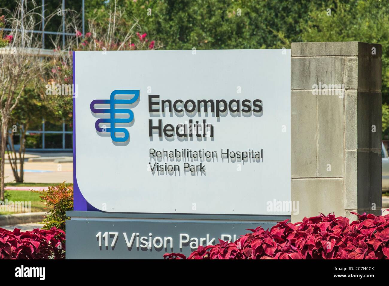 Entrance sign at Encompass Health Rehabilitation Hospital Vision Park ...