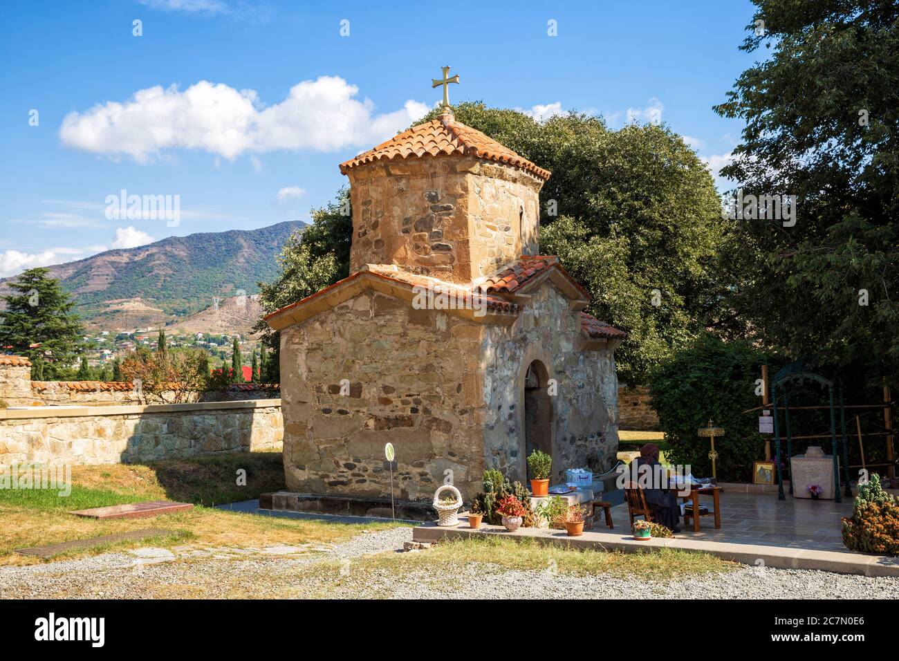 Old church of St. Nino in Samtavro monastery, Mtskheta, Georgia Stock ...