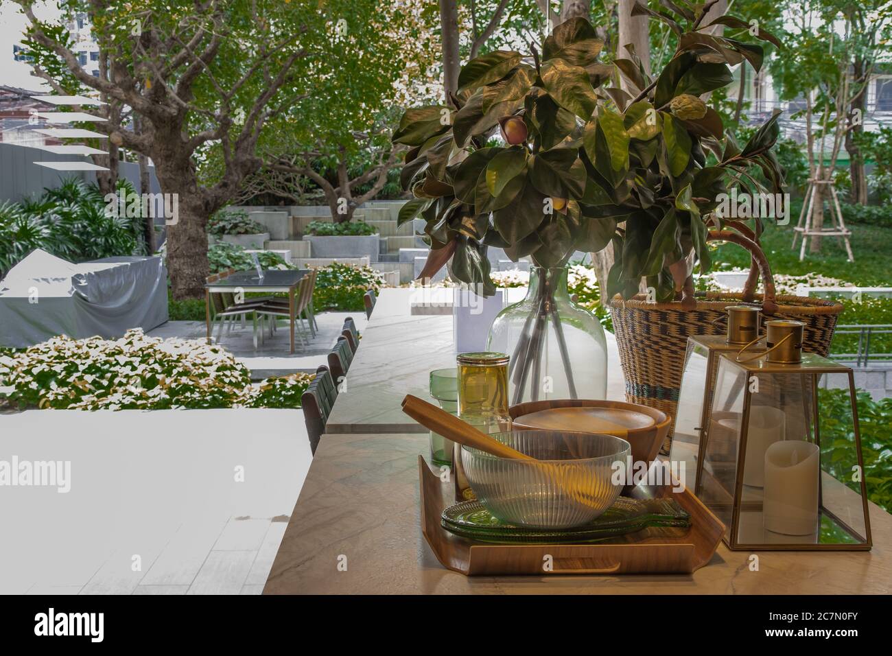 Bangkok, Thailand, Jul 03, 2020 : Cold kitchens in the ganden with ...
