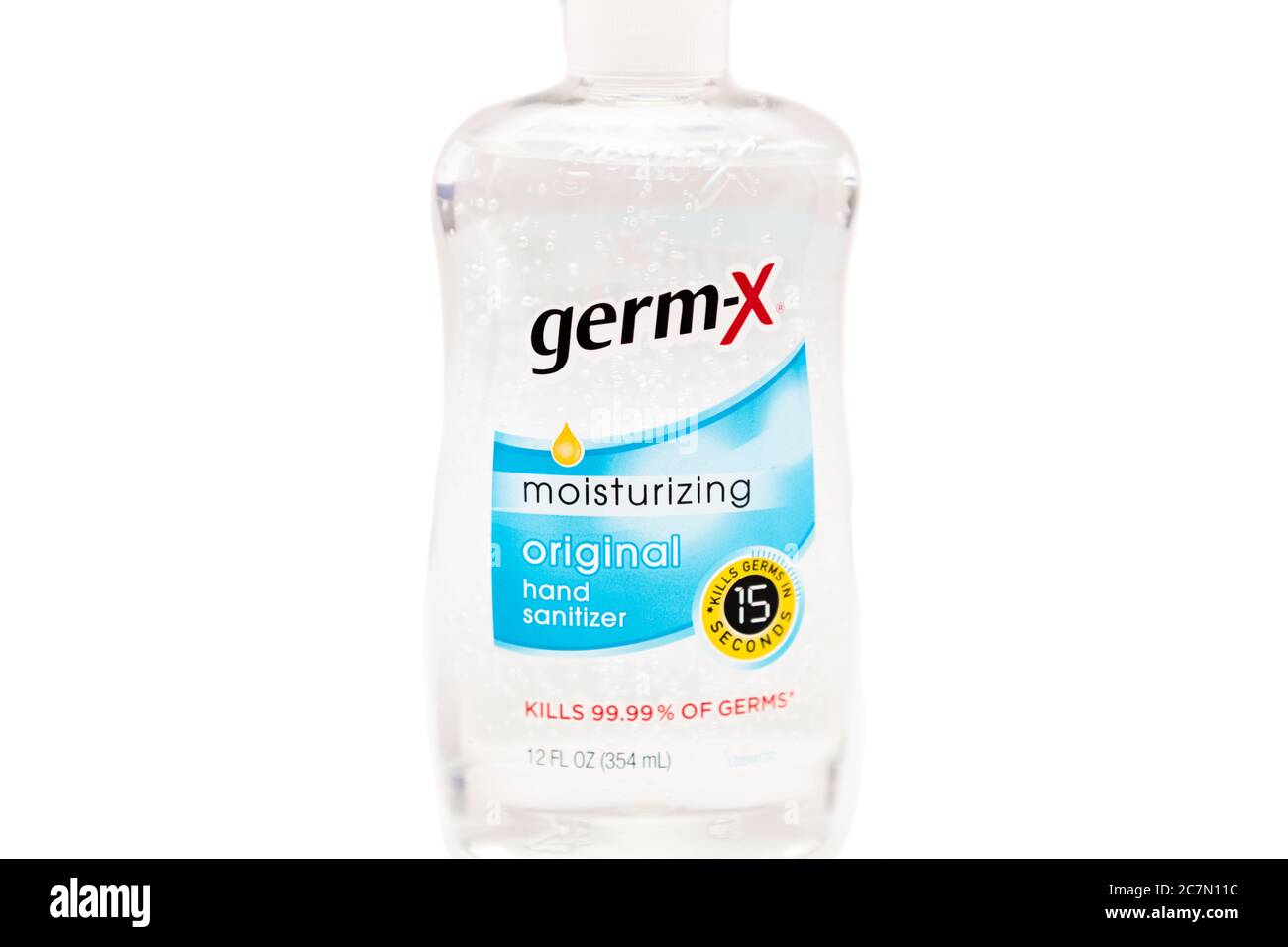 Box of clear eyes natural tears lubricant isolated on white background ...