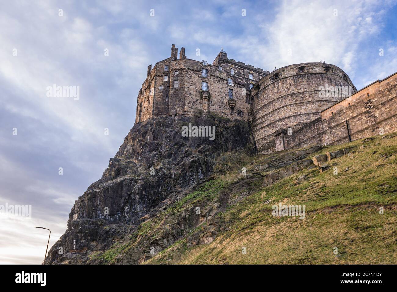 Exterior of Edinburgh Castle in Edinburgh, the capital of Scotland ...