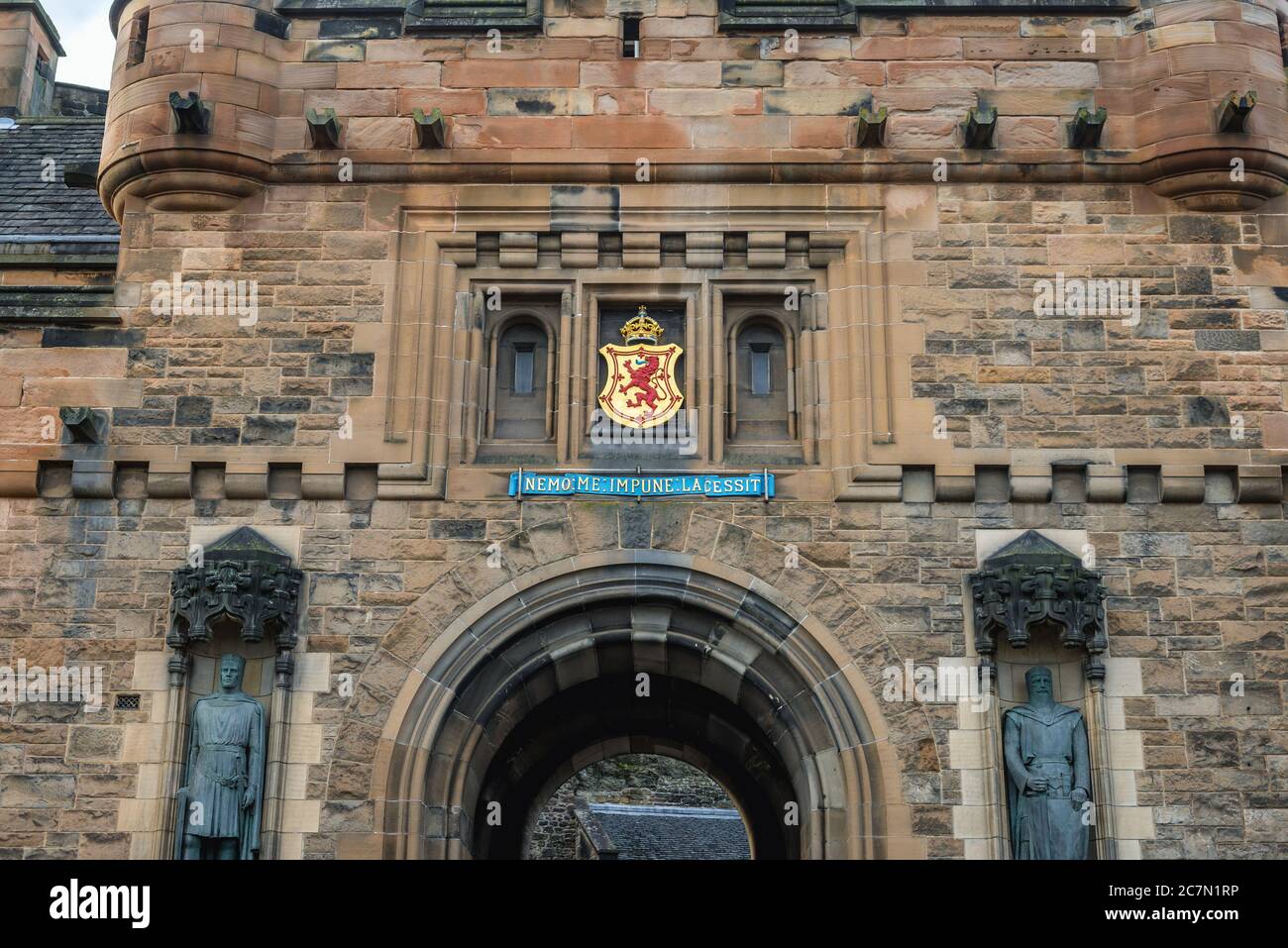 Gatehouse of Castle in Edinburgh, the capital of Scotland, part of ...