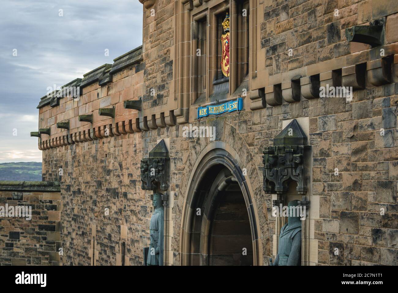 Gatehouse of Castle in Edinburgh, the capital of Scotland, part of ...
