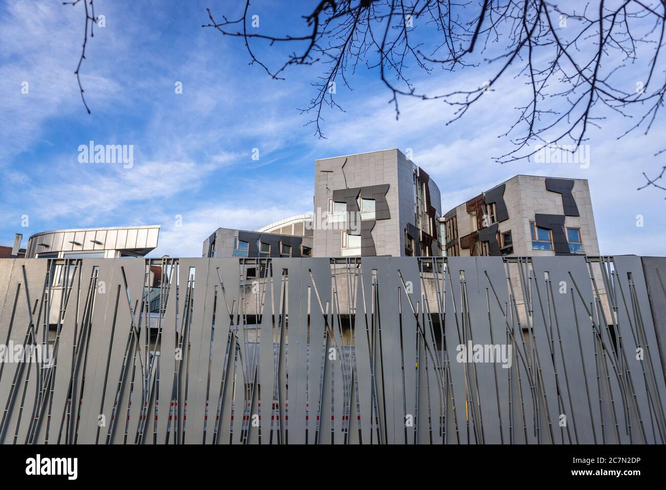 Scottish Parliament Building in Holyrood area of Edinburgh, capital of ...