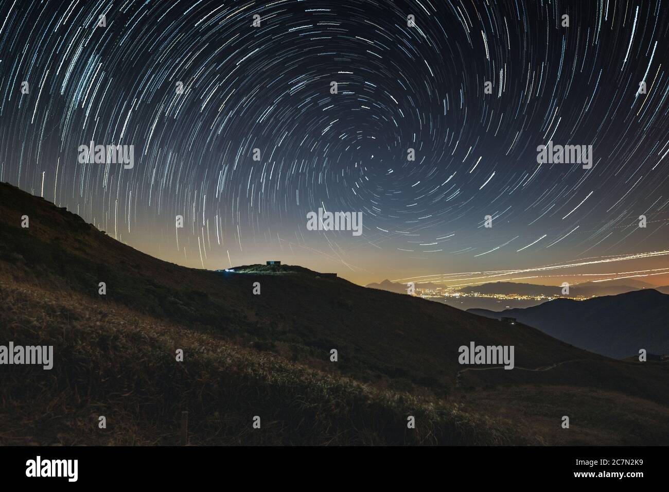 Breathtaking scenery of the Milky Way Galaxy in the scenic night sky ...