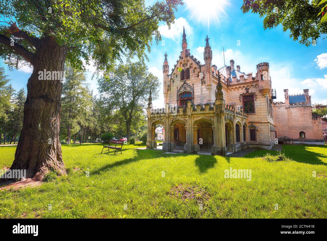 Miclauseni Castle, one of the most beautifull neo-gothic castles ...