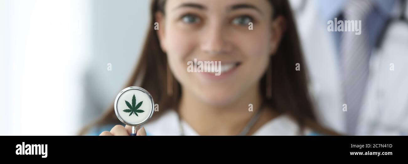 Cute doctor at hospital office Stock Photo - Alamy