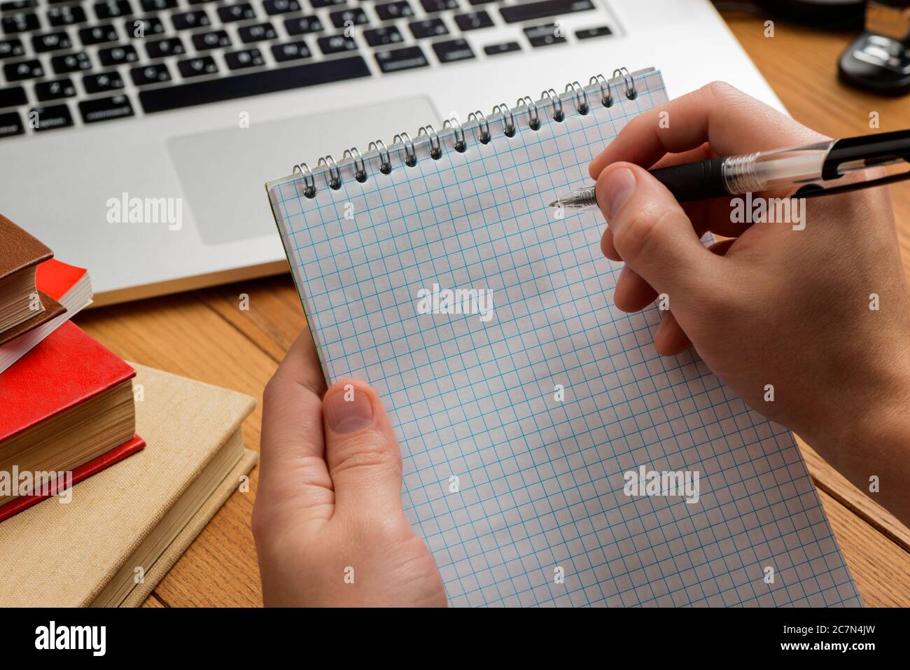 Male student book pen hi-res stock photography and images - Alamy