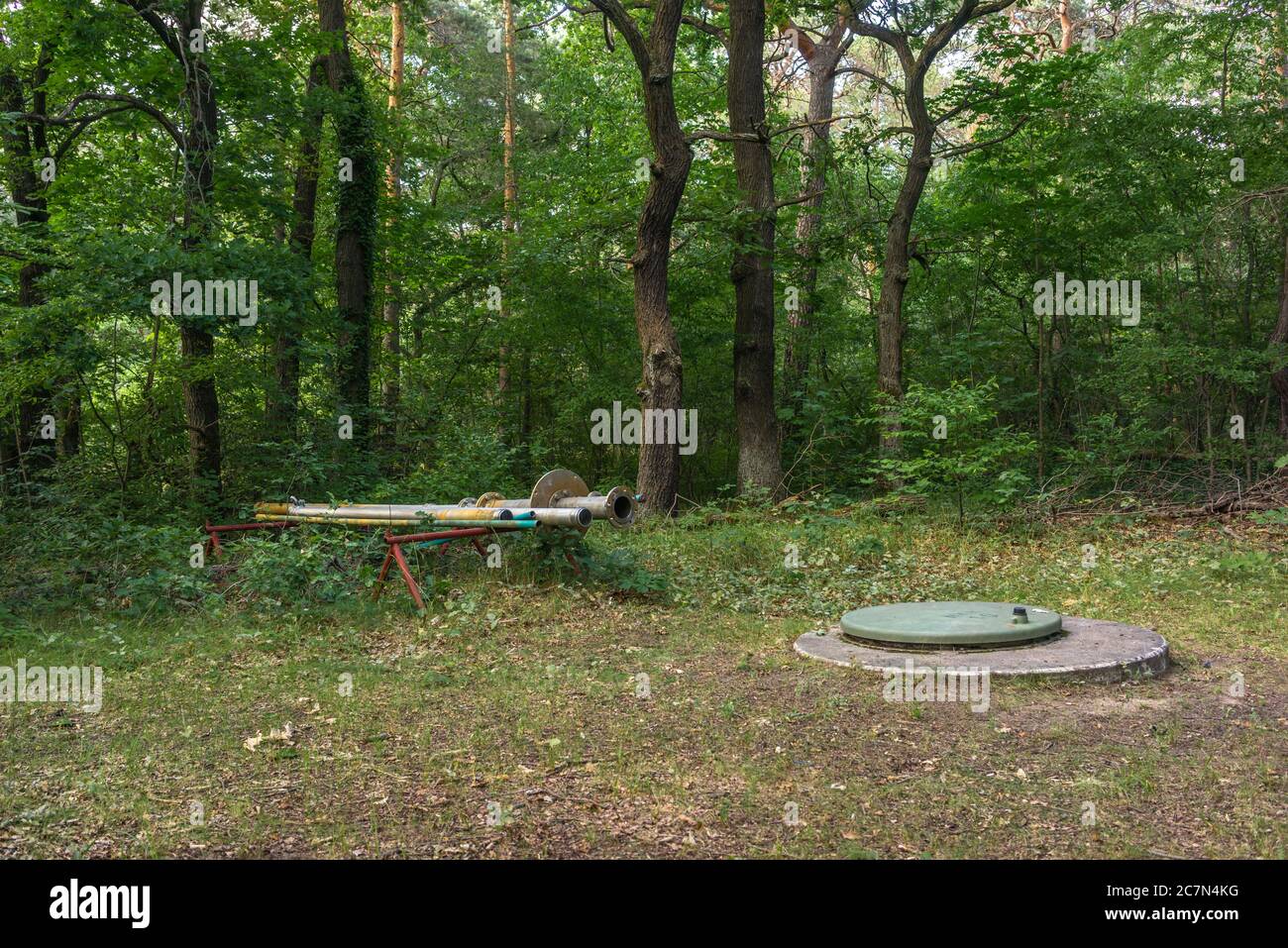 Drinking water supply well and piping in the Königsheide a mixed forest ...