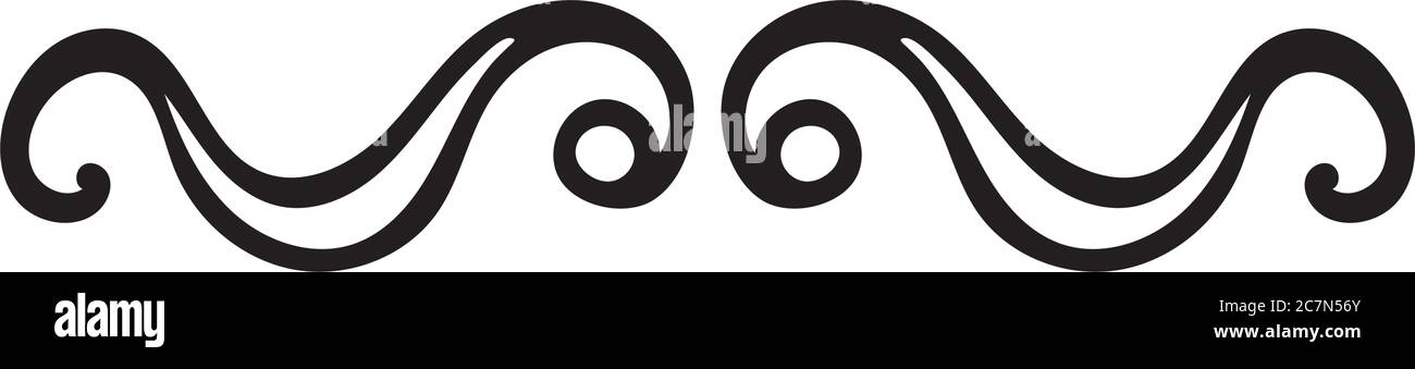 elegant border frame decoration silhouette style icon vector ...