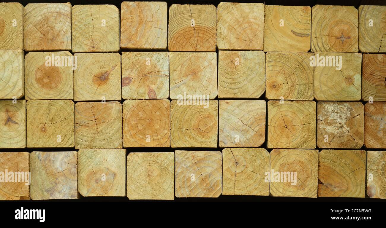 wood pattern of stacking square wood texture Stock Photo - Alamy