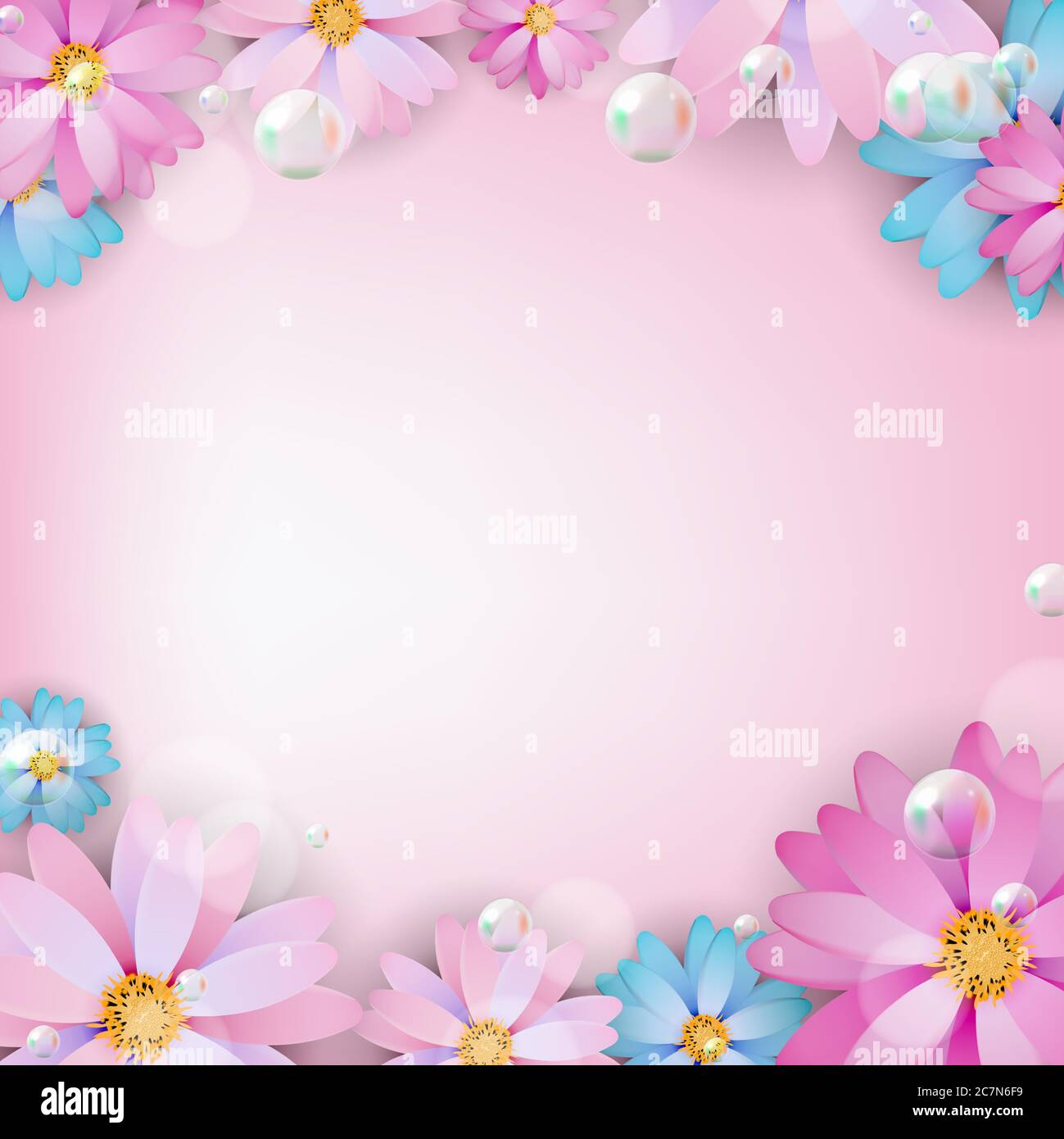 Abstract colored Natural Flower Background. Vector Illustration Stock ...