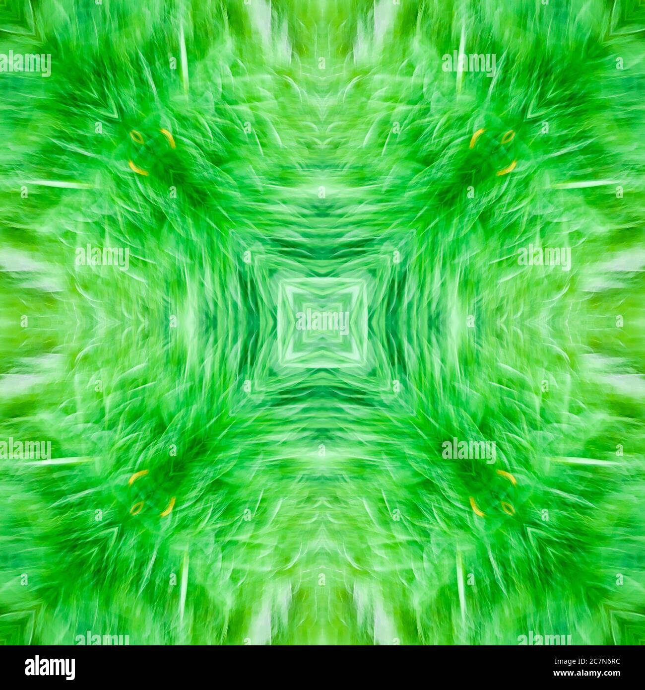 Computer graphics, illustration - a square pattern, kaleidoscope in ...