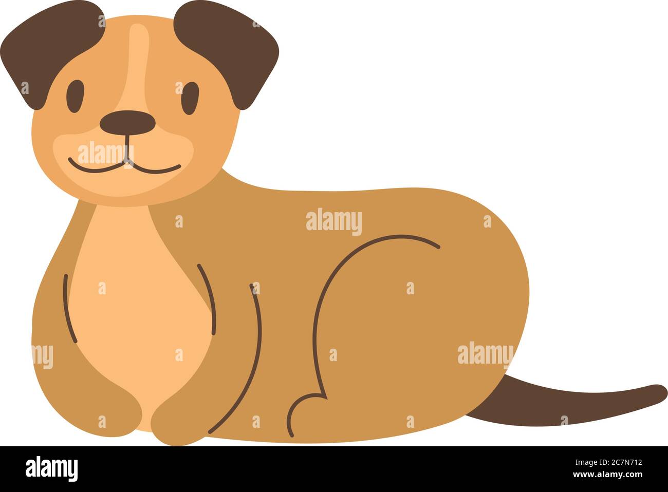 cute dog pet hand draw style icon vector illustration design Stock ...