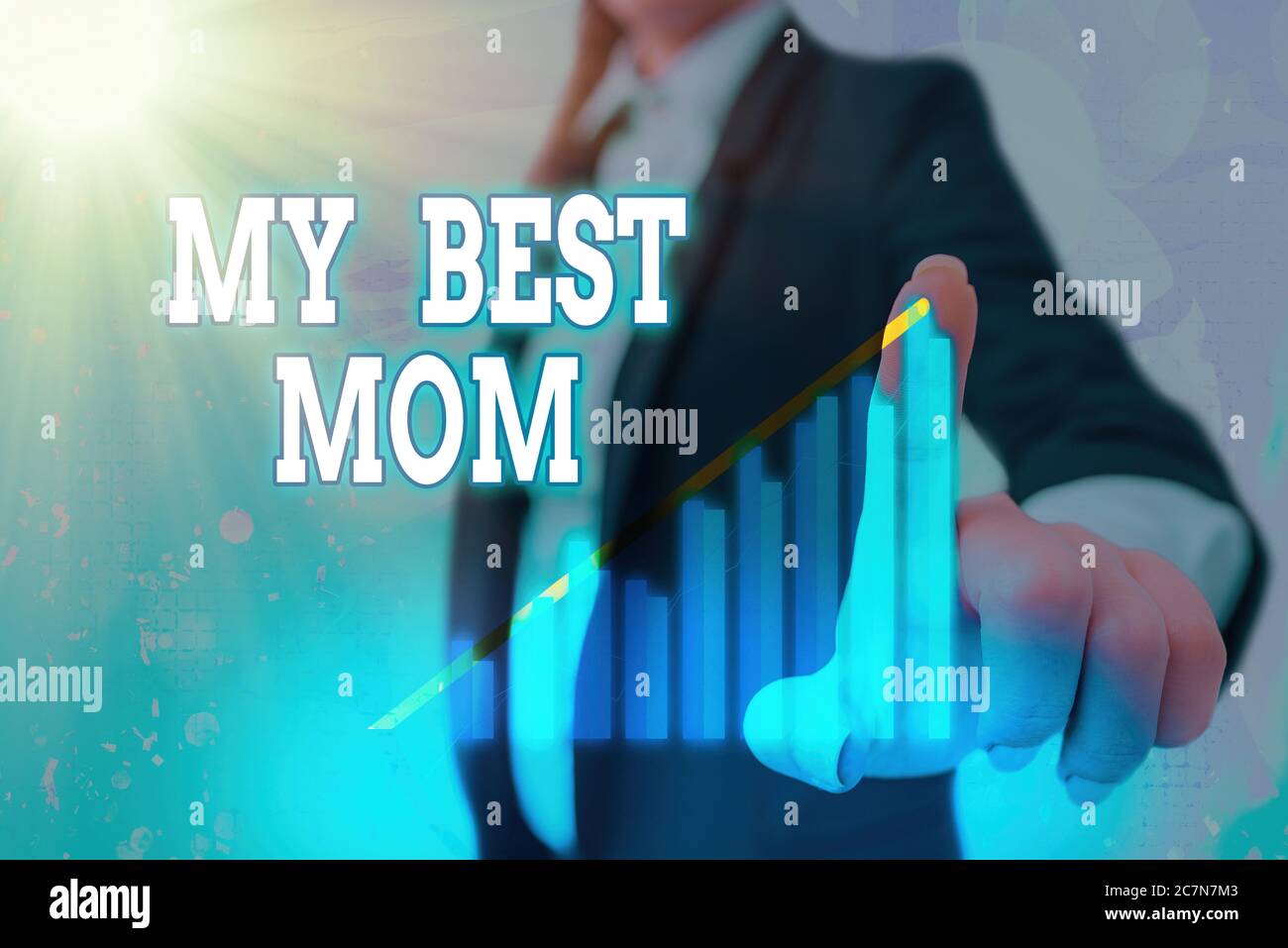 Text sign showing My Best Mom. Business photo showcasing Appreciation ...