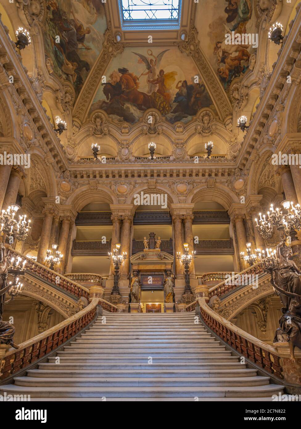 Paris, France - 06 19 2020: View inside Paris Opera Garnier Stock Photo ...