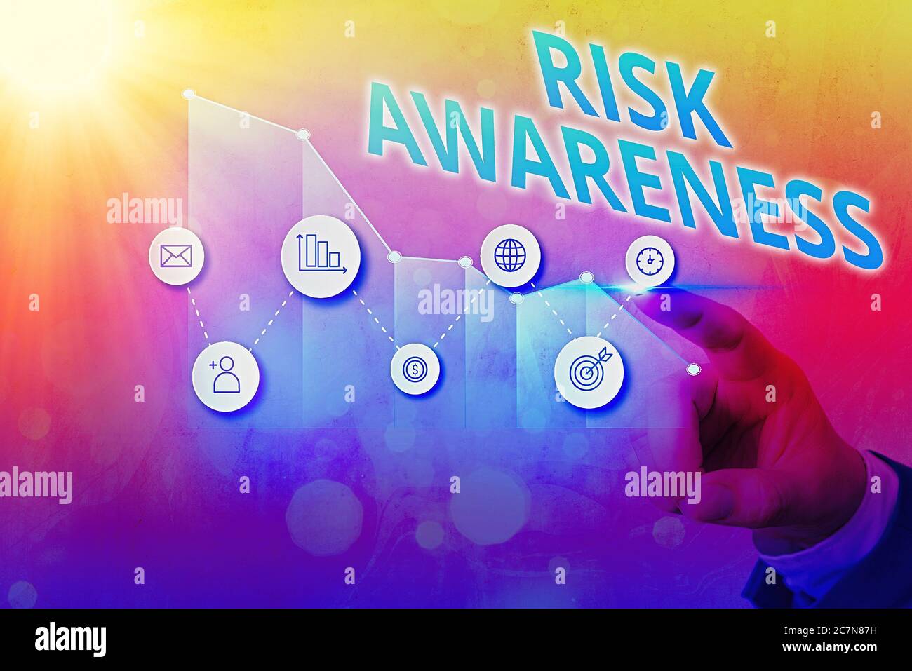 Text sign showing Risk Awareness. Business photo text recognizing ...