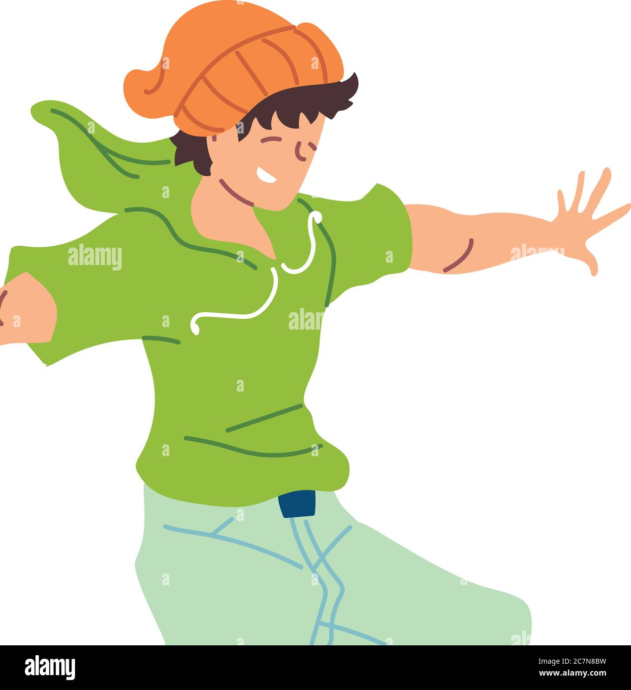 Man avatar skater design, Stay healthy sport and activity theme Vector ...