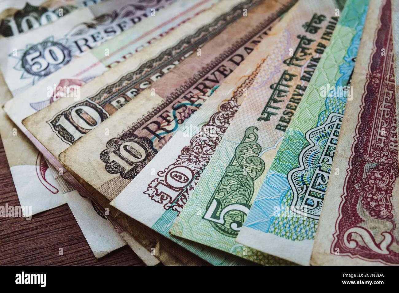 Stack of indian currency notes hi-res stock photography and images - Alamy