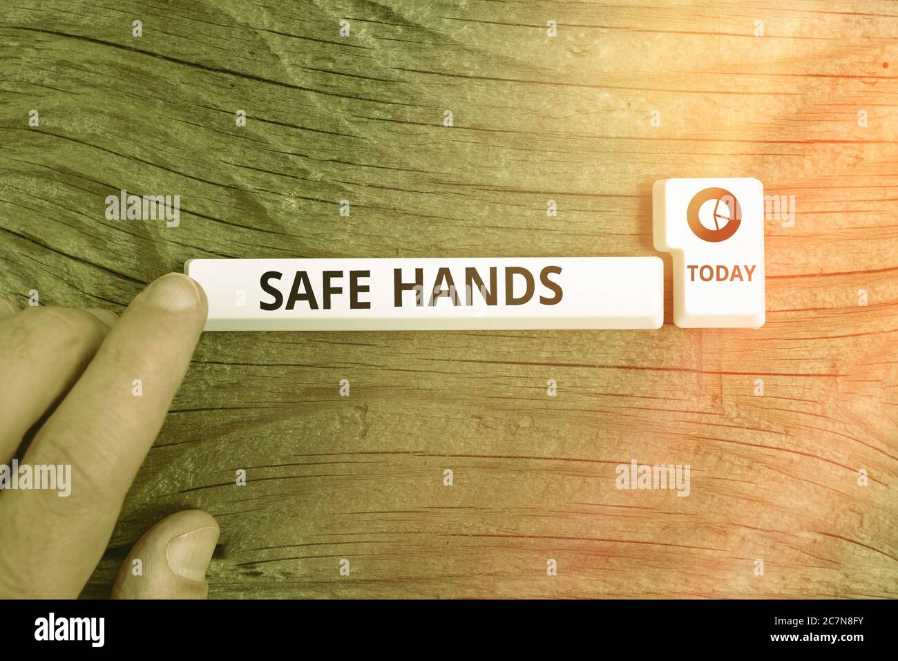 Conceptual hand writing showing Safe Hands. Concept meaning Ensuring ...