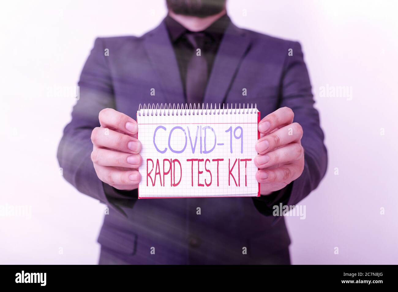 Handwriting text writing Rapid Test Kit. Conceptual photo Emergency ...